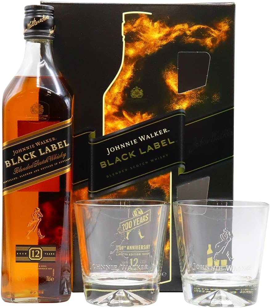 Johnnie Walker Black Label Gift Pack – TotalDrinks