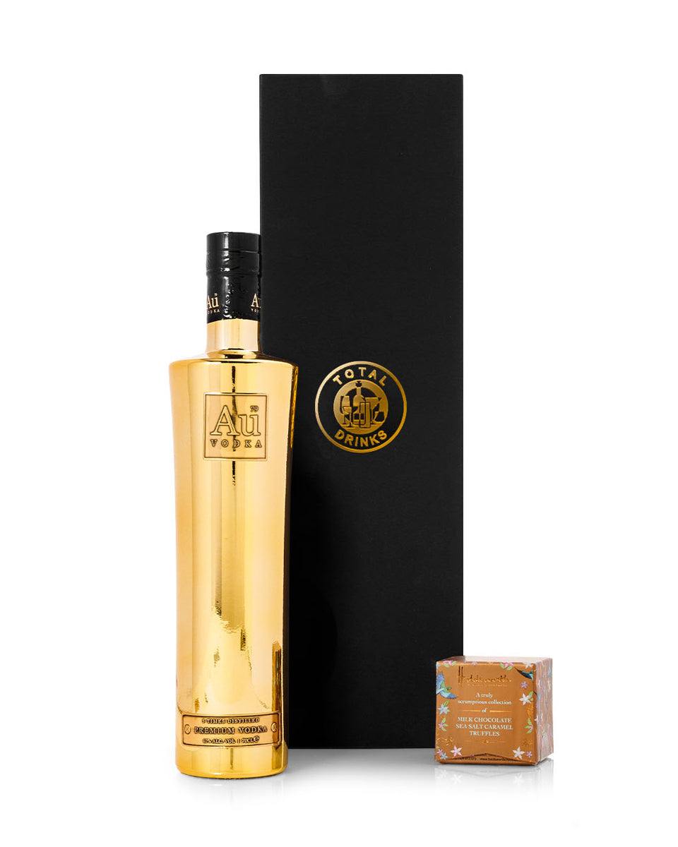 AU Vodka 70cl & Chocolate Truffle Gift Box - TotalDrinks