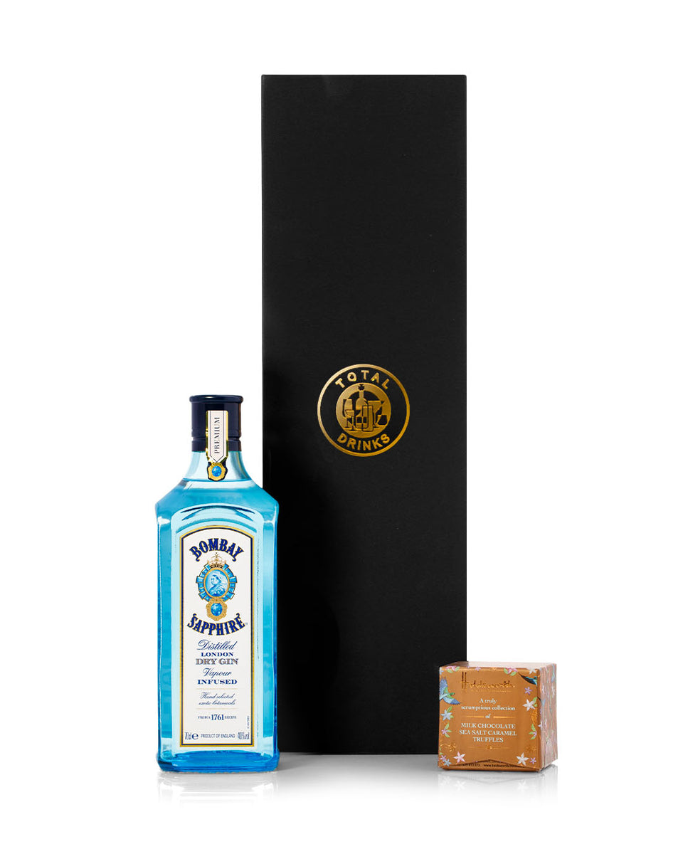 Bombay Sapphire 70cl & Chocolate Truffle Gift Box – TotalDrinks