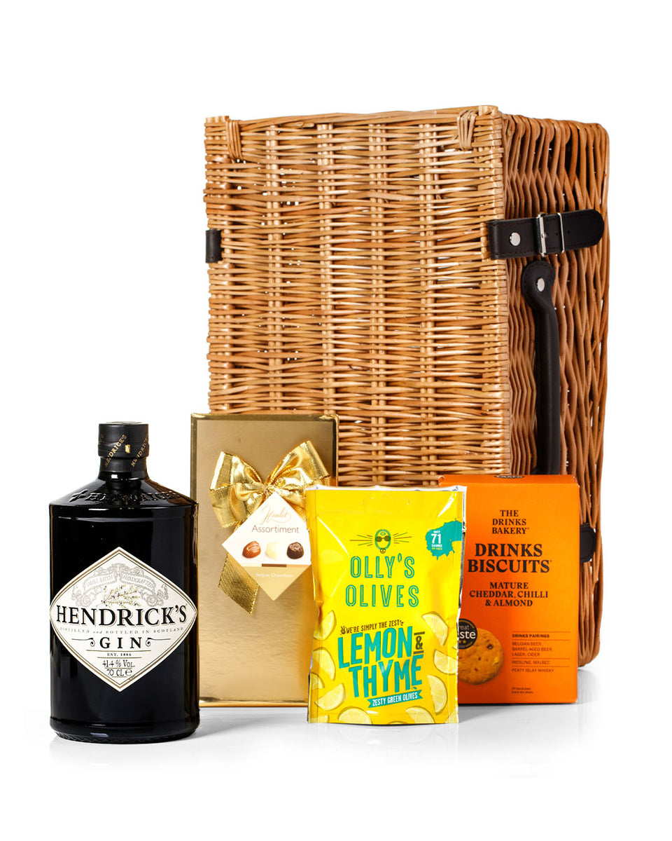 Hendrick's Gin 70cl with Belgian Chocolates, Drinks Biscuits & Olly's ...