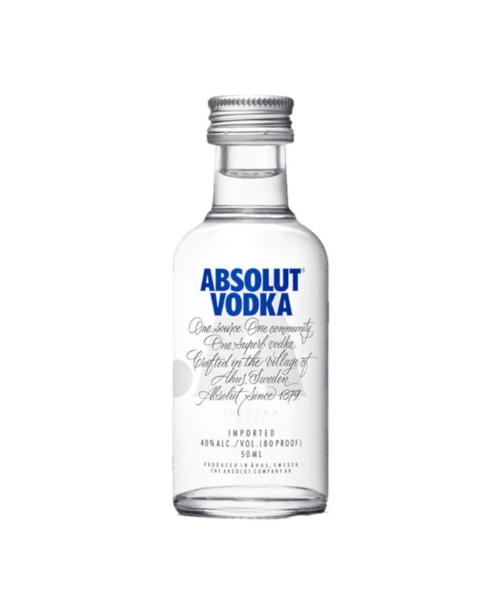Absolut Blue Vodka 5cl Miniature 40% ABV – TotalDrinks