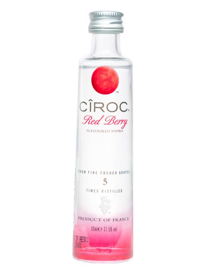 Ciroc Red Berry Vodka 5cl Miniature 37.5% ABV – TotalDrinks