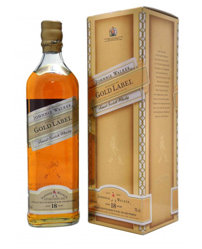 Johnnie Walker Gold Label 18 Year Old Whisky 70cl – TotalDrinks