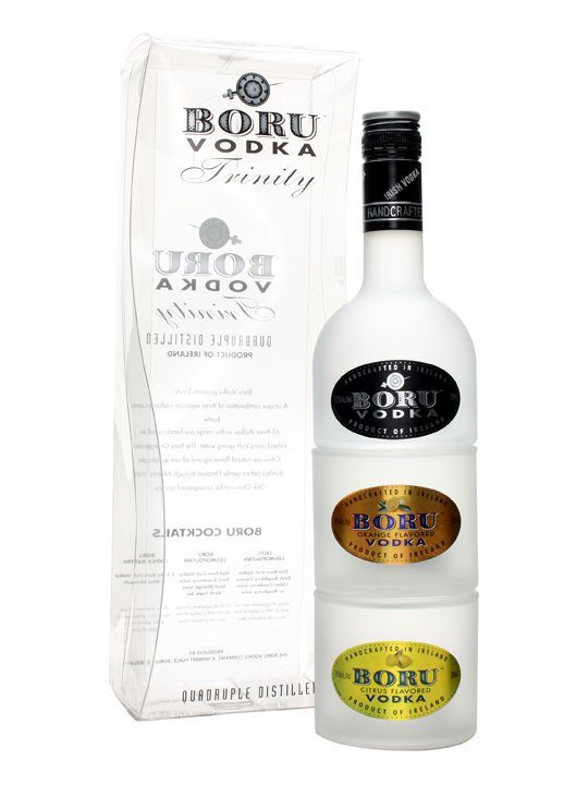 Boru Vodka Trinity / Original Citrus & Orange / 3 x 5cl – TotalDrinks